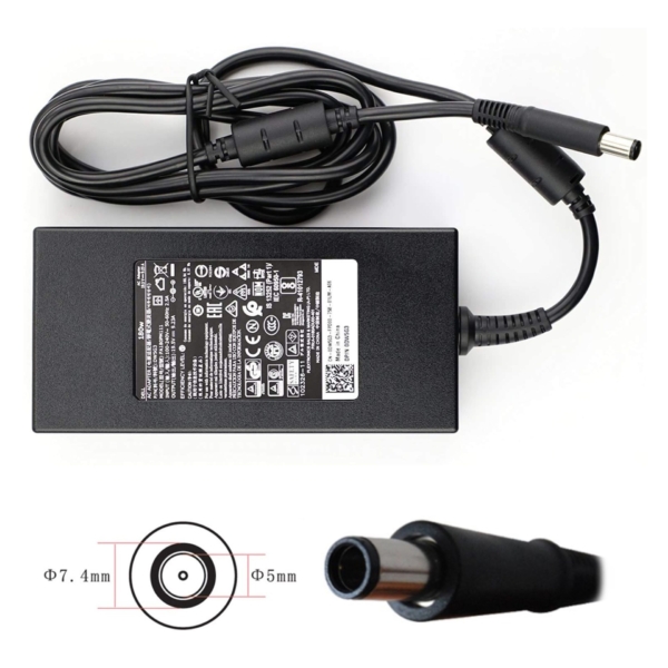 ADAPTADOR DE CORRENTE DELL ORIGINAL - 180W 19.5V 9.23A 7.4x5.0mm (WW4XY) - Equipamentos Informática